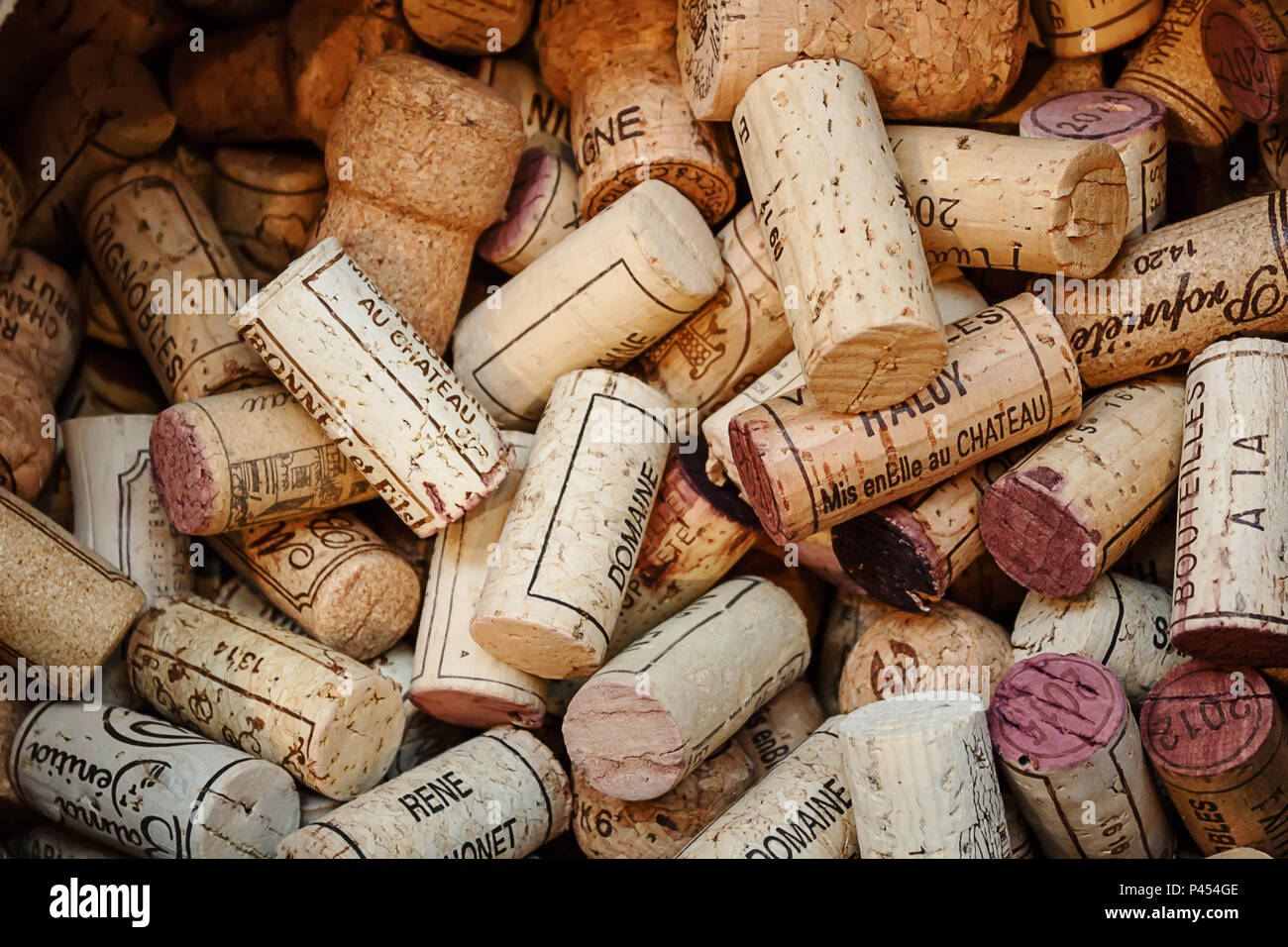 Corks in bottles hi-res stock photography and images - Alamy
