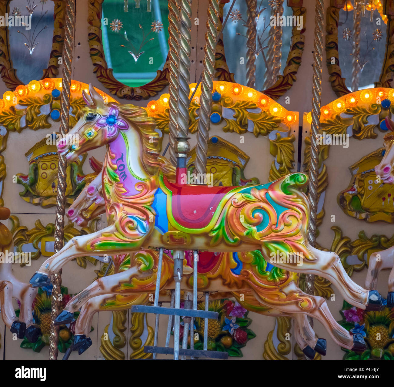 fun fair bright light Stock Photo - Alamy