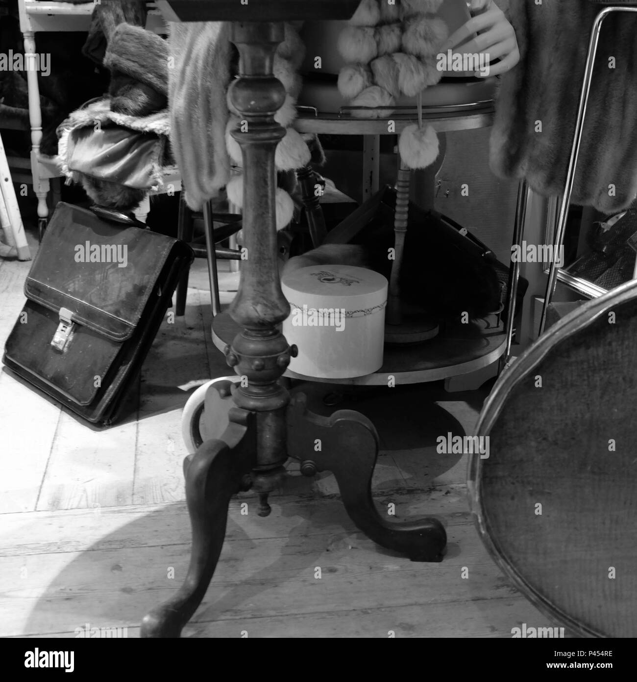 Antique second hand Black and White Stock Photos & Images - Alamy