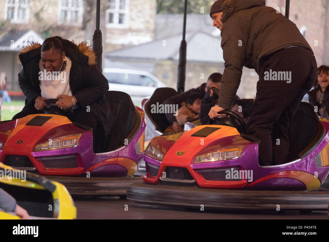 fun fair bright light Stock Photo - Alamy