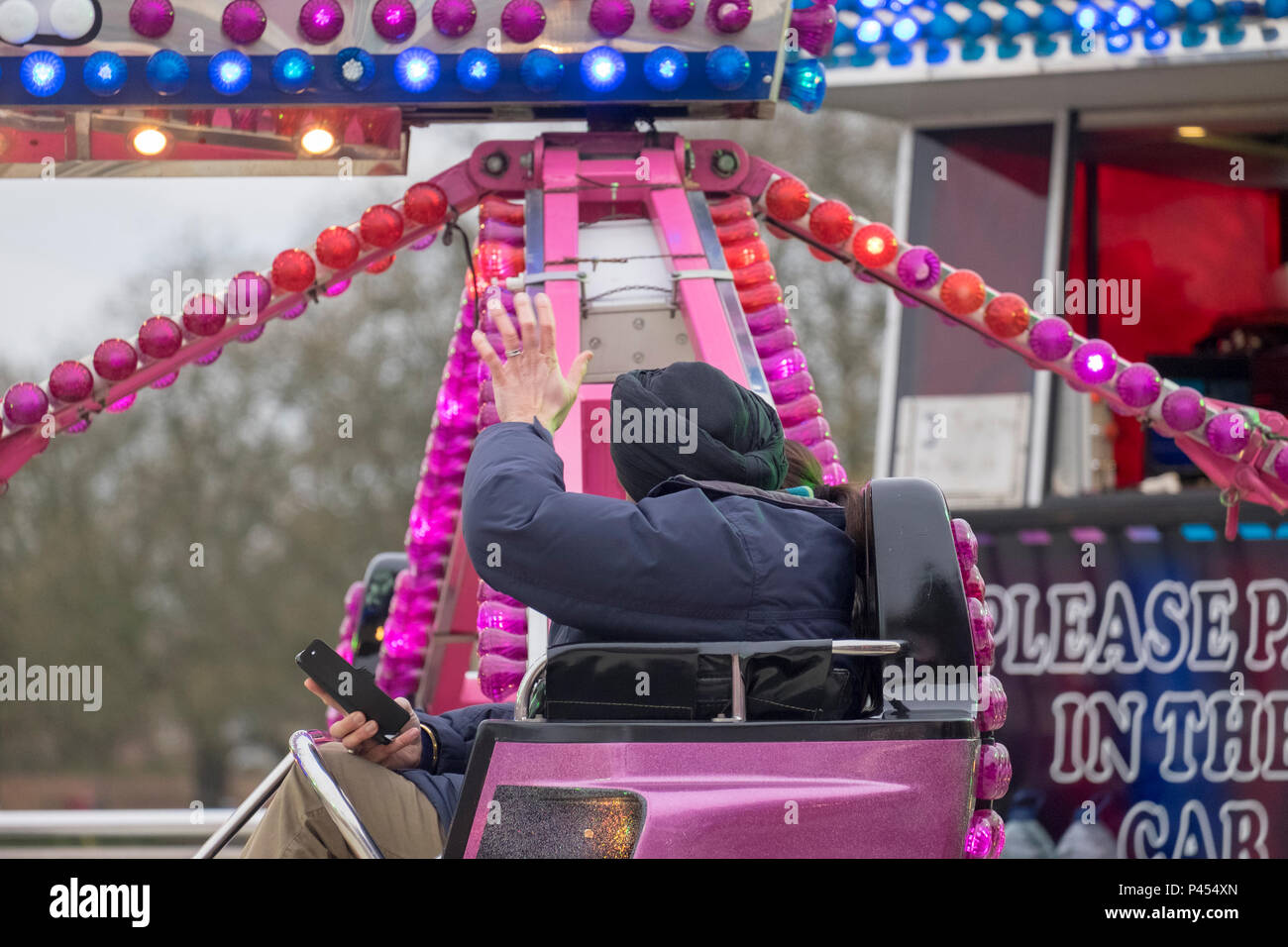 fun fair bright light Stock Photo - Alamy