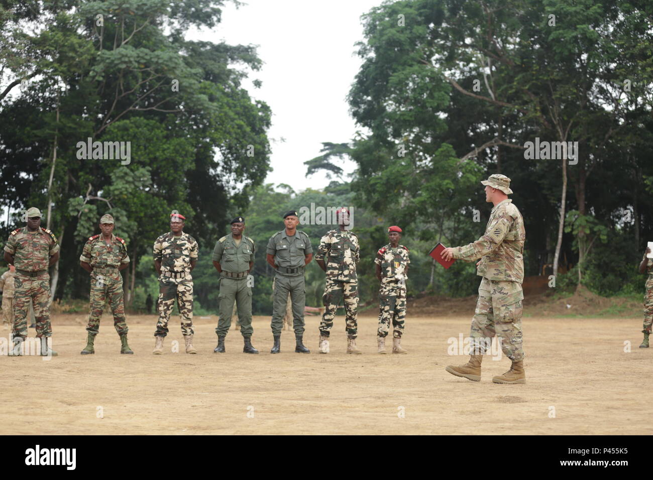 U.S. Army Lt. Col. Brian Ducote, commander of Bravo Co. 3rd Battalion ...