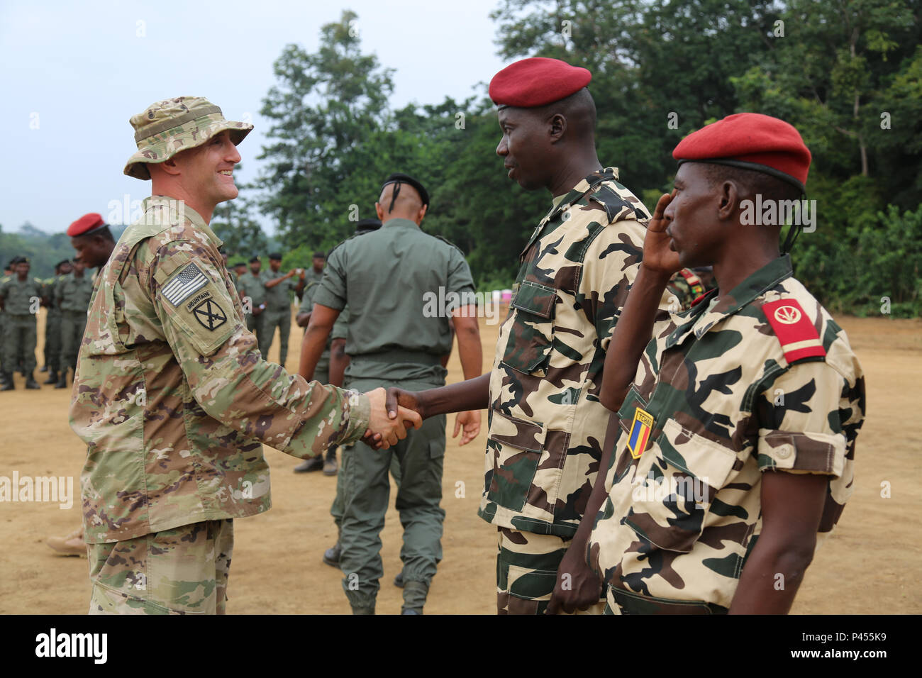 U.S. Army Lt. Col. Brian Ducote, commander of Bravo Co. 3rd Battalion ...