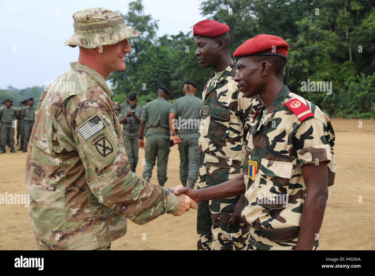 U.S. Army Lt. Col. Brian Ducote, commander of Bravo Co. 3rd Battalion ...