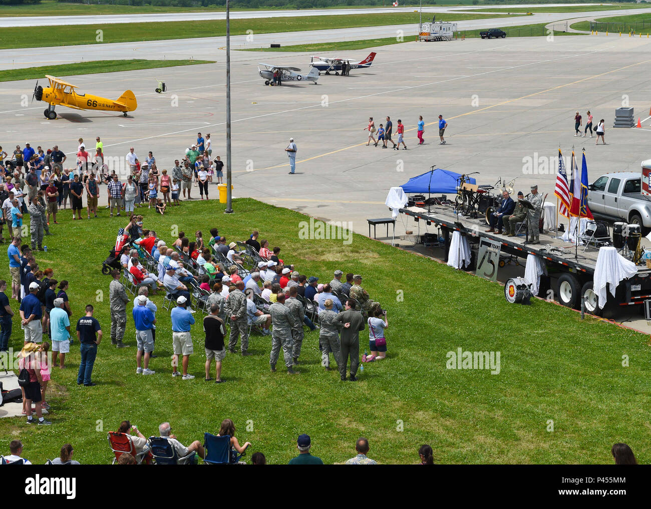 Current Airmen, family members, alumni and distinguished guests of the ...