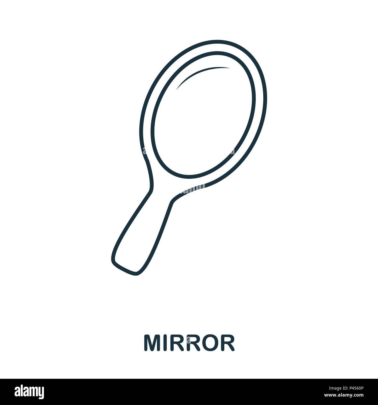 Mirror icon. Flat style icon design. UI. Illustration of mirror icon ...
