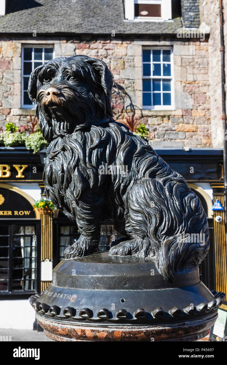 Great Britain, Scotland, Edinburgh, Statue of Greyfriars Bobby Stock ...