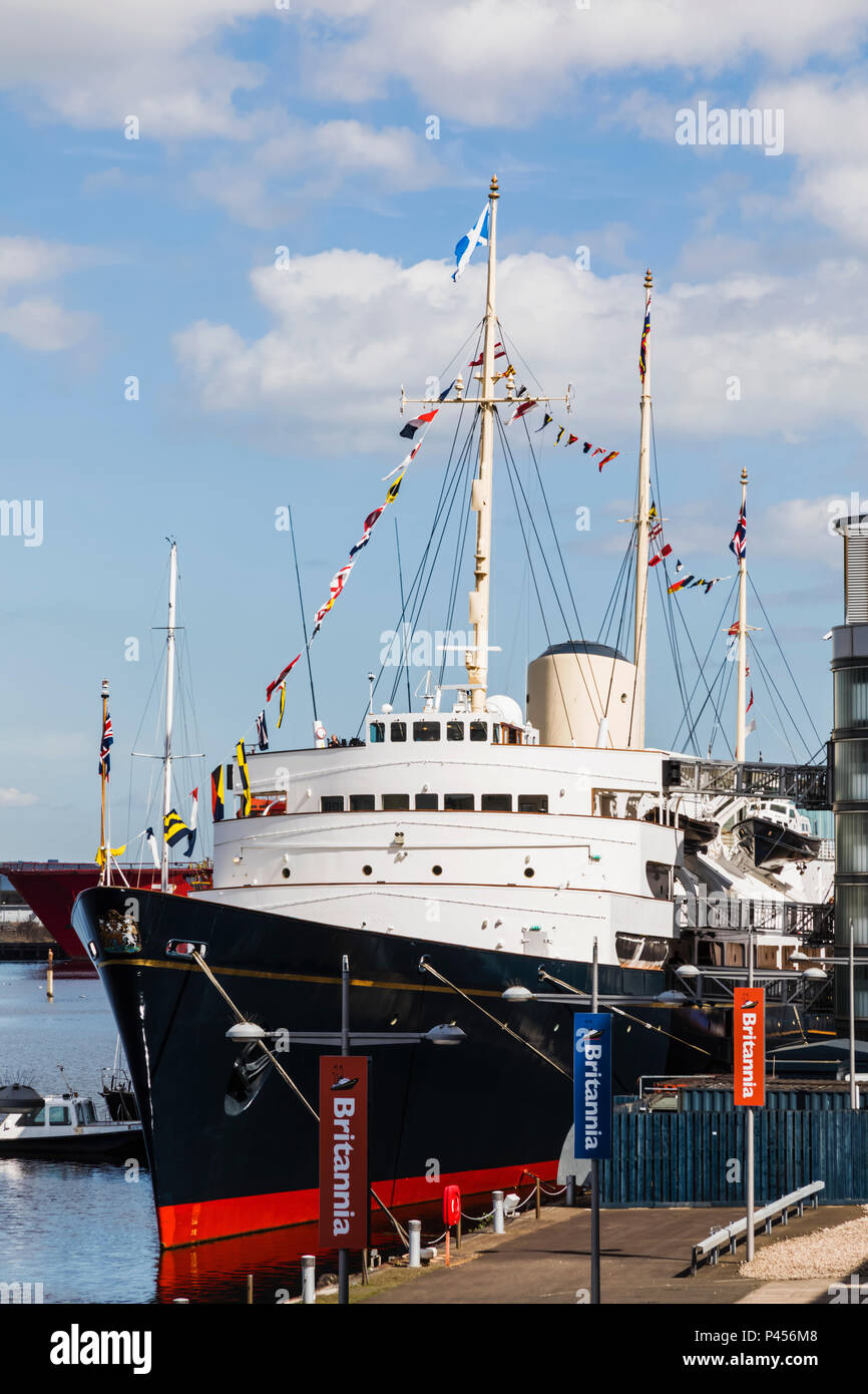 Great Britain, Scotland, Edinburgh, Leith, The Royal Yacht Britannia ...