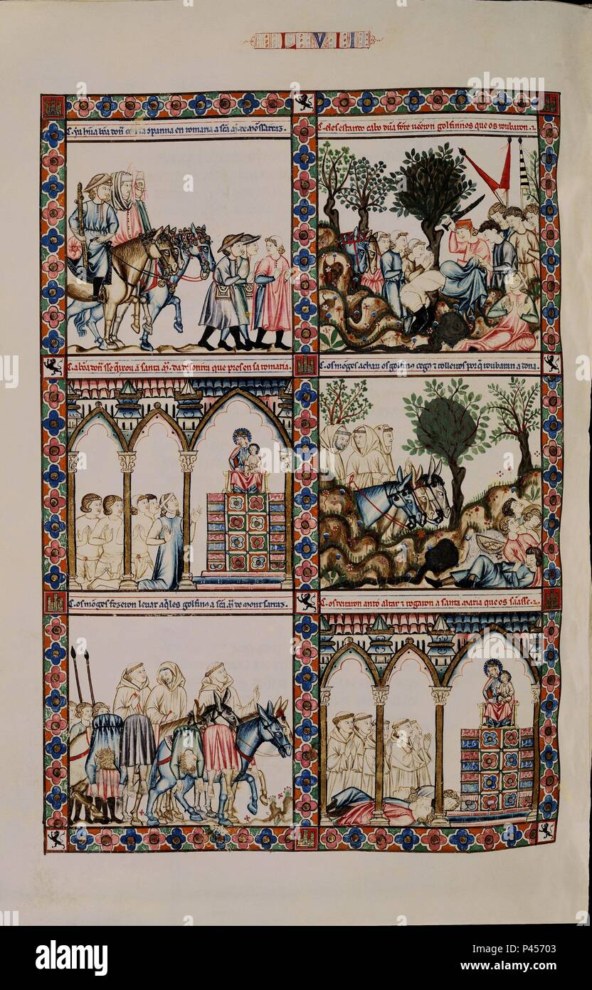 Cantigas de santa maria codice of el escorial hi-res stock photography ...