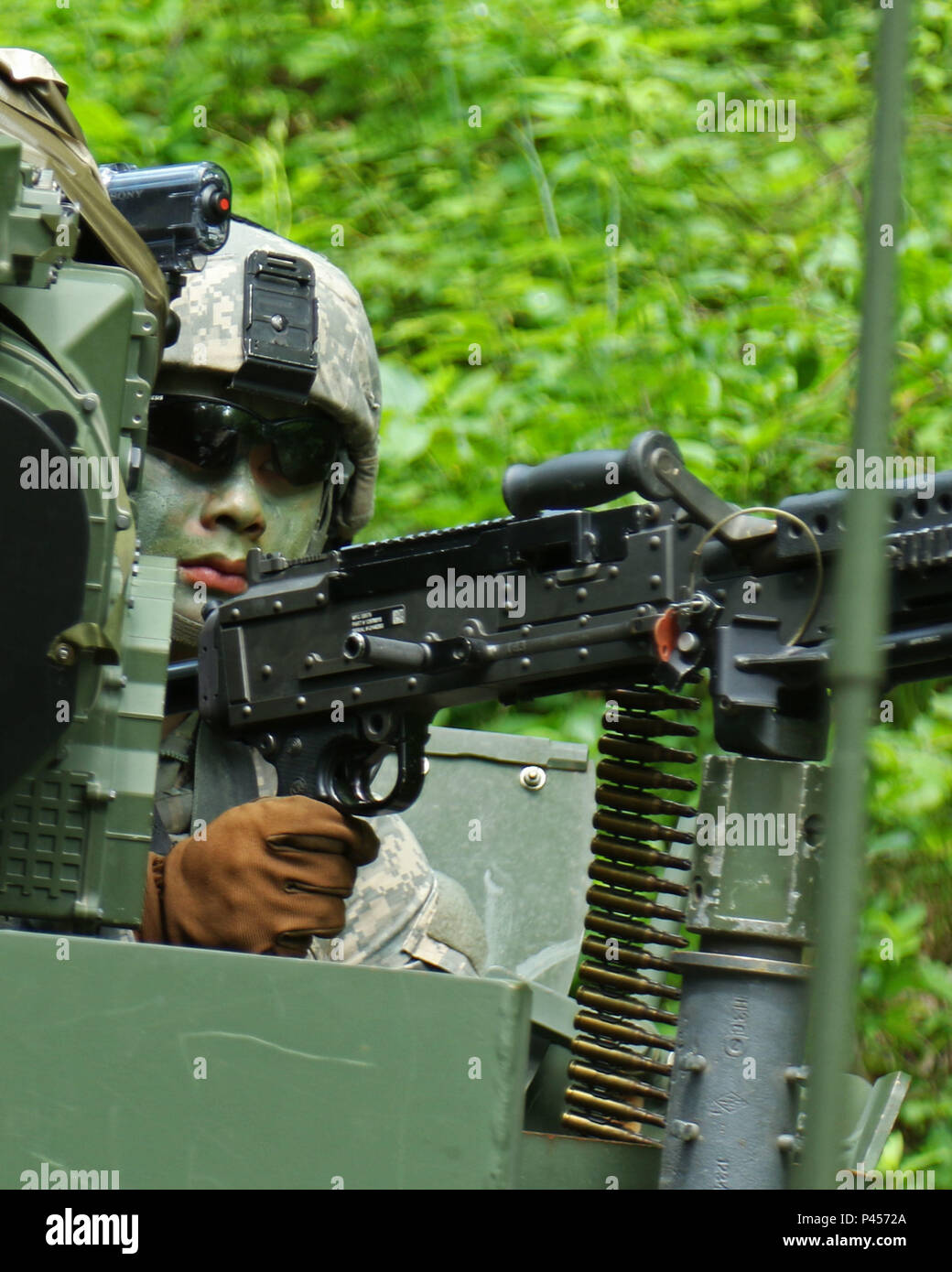 Spc. Chong Vang, cavalry scout with 2nd Platoon, Troop B, 1st Squadron ...