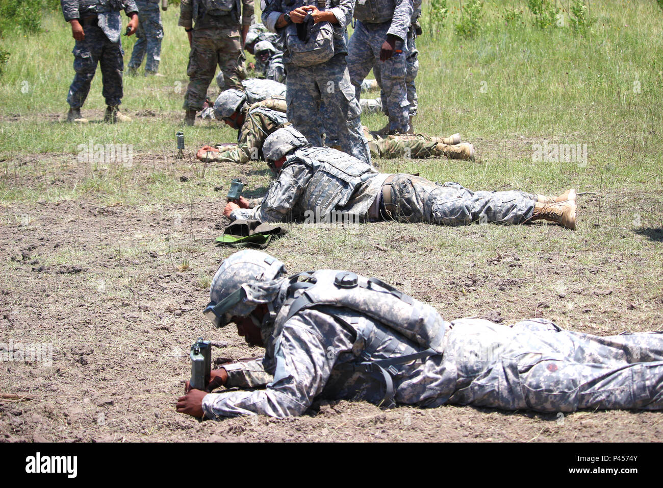 Soldiers of Company B, Special Troops Battalion, 155th Armored Brigade ...