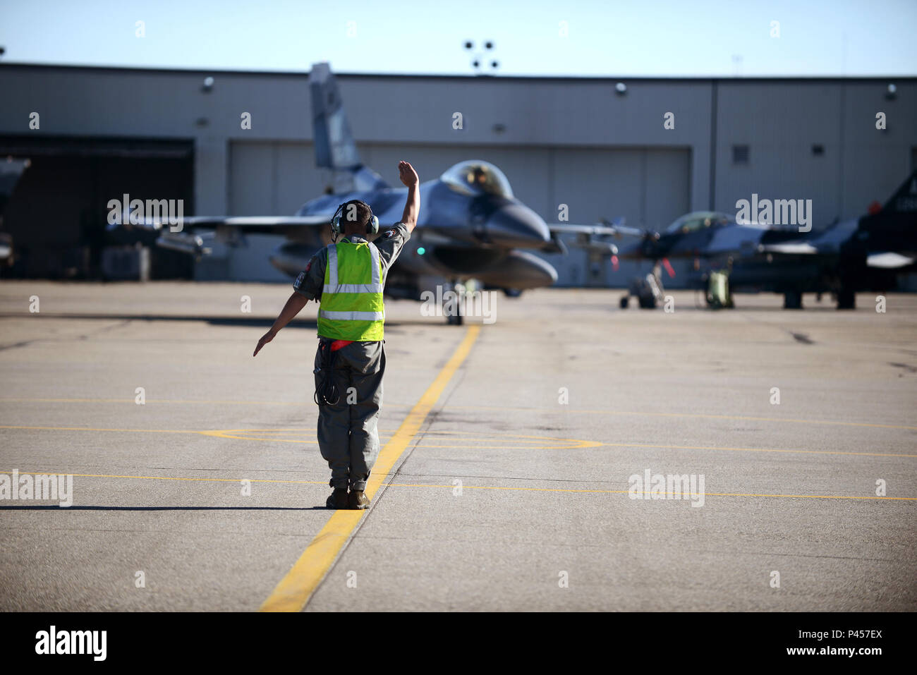 U.S. Air Force Staff Sgt. Nathaniel Moore, an F-16 Fighting Falcon ...