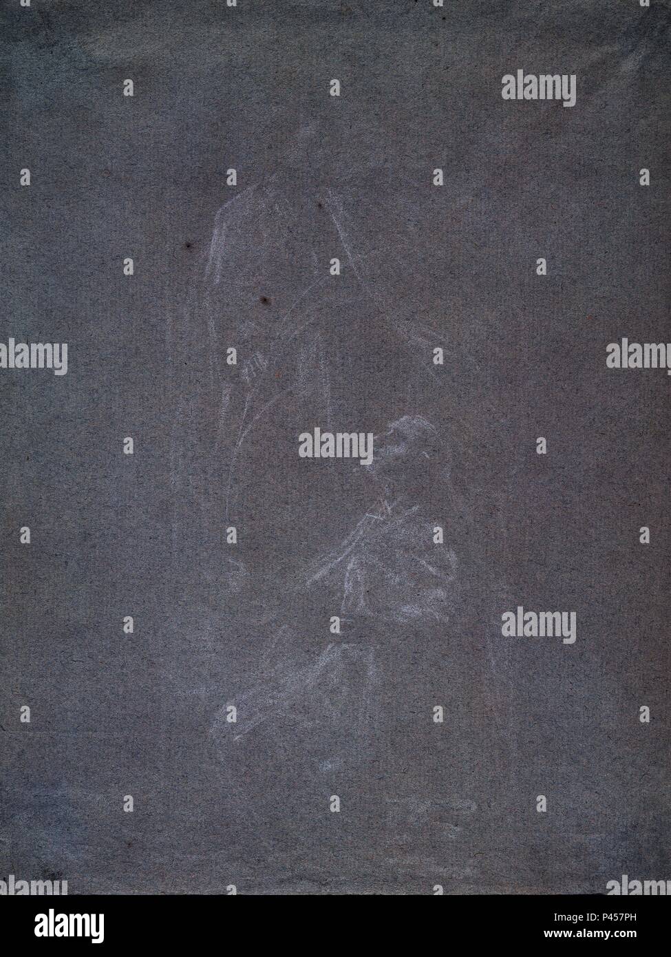 APARICION DE LA VIRGEN - DIBUJO - 1790 - 282x216 mm. Author: Francisco ...