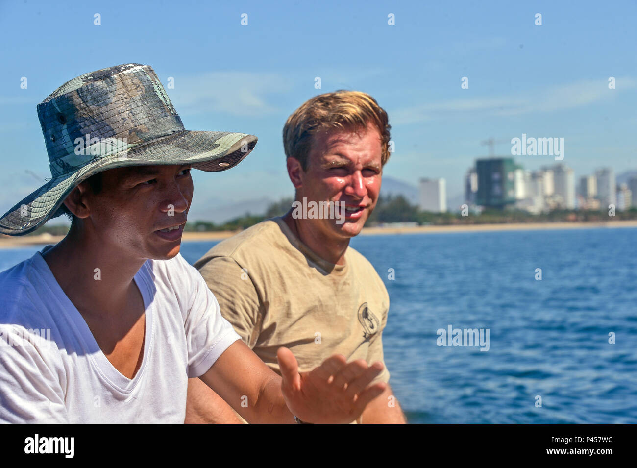 U.S. Navy personnel assigned to Explosive Ordnance Disposal Mobile Unit ...