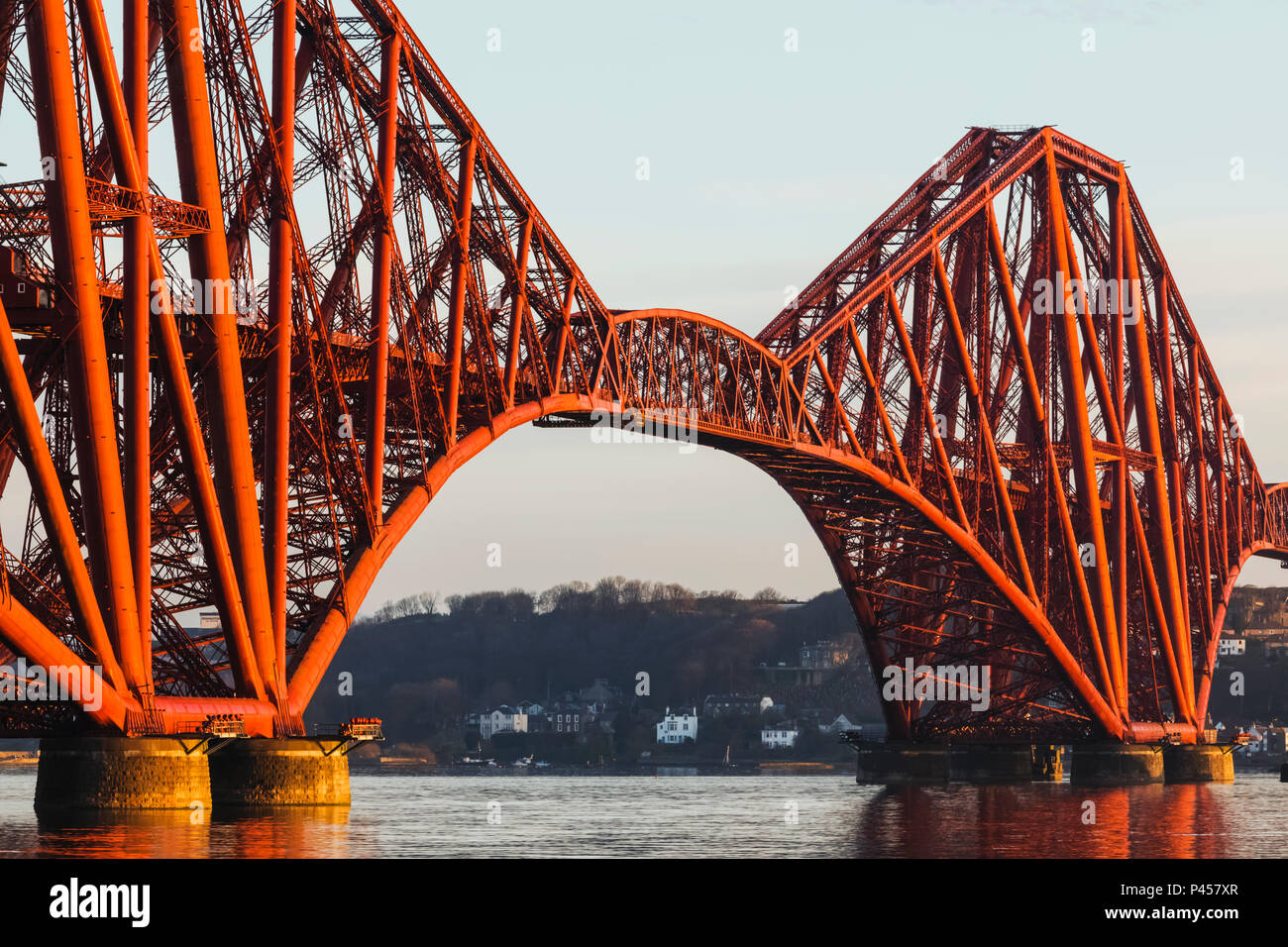 Great Britain, Scotland, Edinburgh, South Queensferry, The Forth Bridge ...