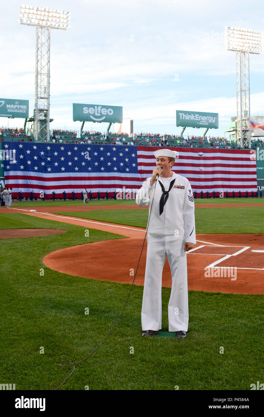 BOSTON (June 14, 2016) Damage Controlman 1st Class James Hough ...