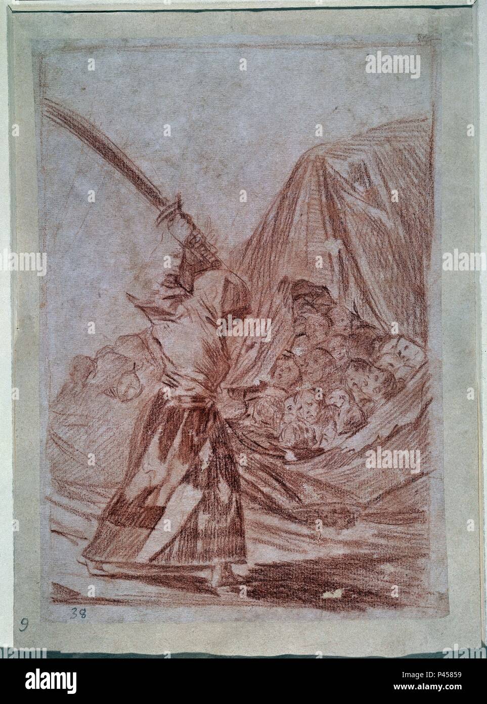 Modern Judith ? The revenge. Judith moderna ? La venganza. Drawing ...