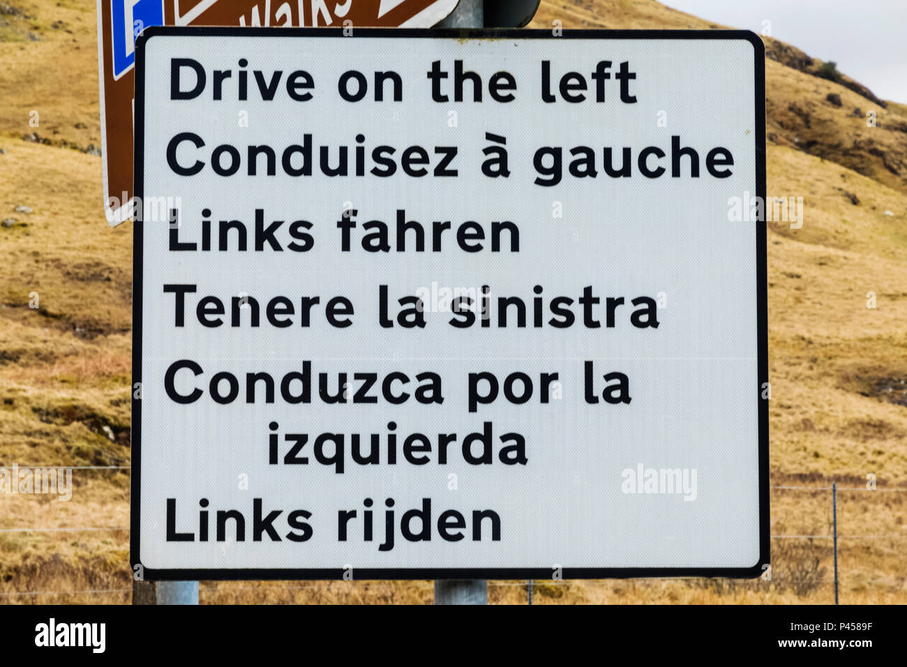 Safety signs languages hi-res stock photography and images - Alamy