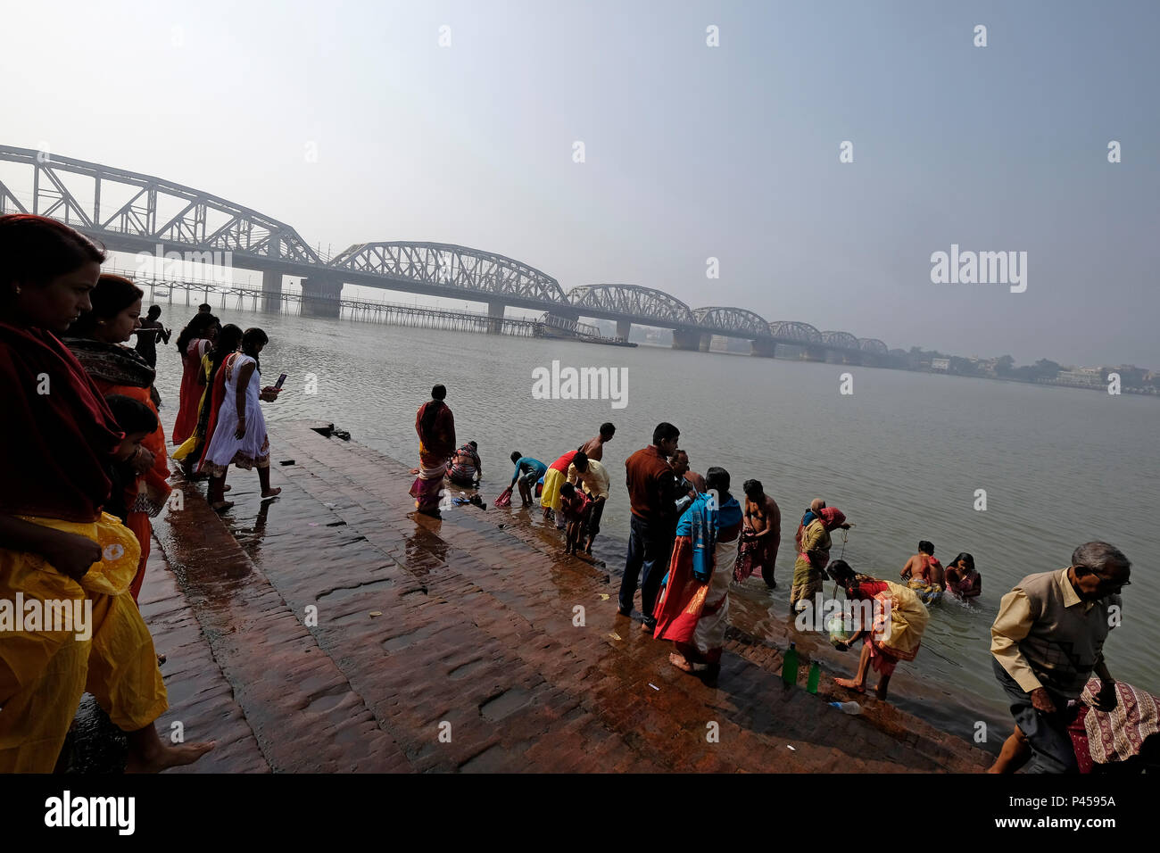India, Kolkata, Hughli river, daily life Stock Photo - Alamy