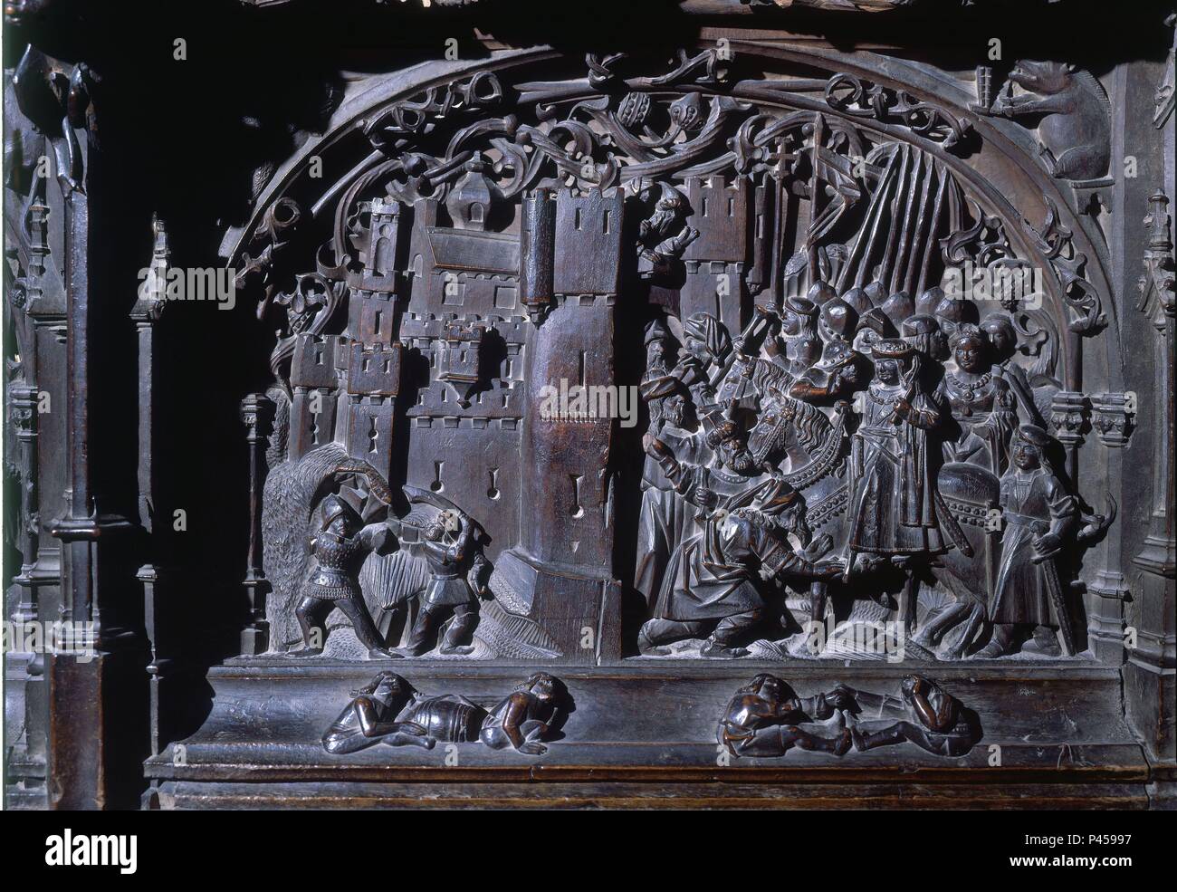 SILLERIA BAJA DE LA CATEDRAL DE TOLEDO - TOMA DEL REINO DE GRANADA ...