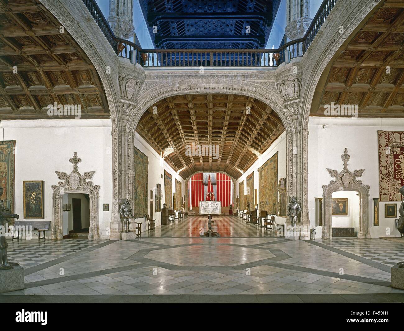 SALAS DEL HOSPITAL DE LA SANTA CRUZ - ARTESONADO MUDEJAR. Location ...