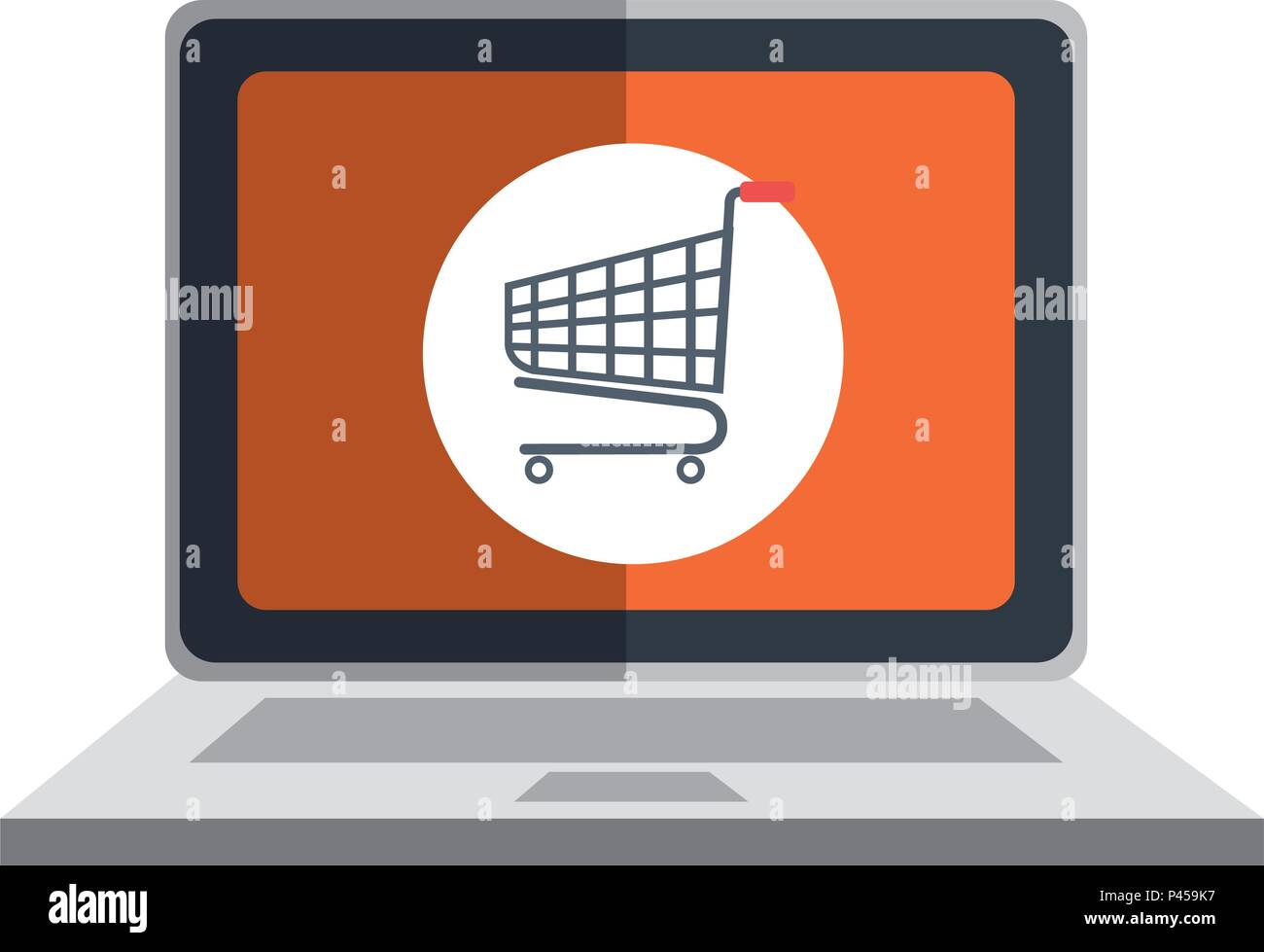 electronic commerce with laptop Stock Vector Image & Art - Alamy