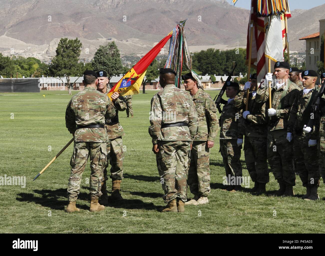Gen. Robert B. Abrams, left, commanding general, U.S. Army Forces ...