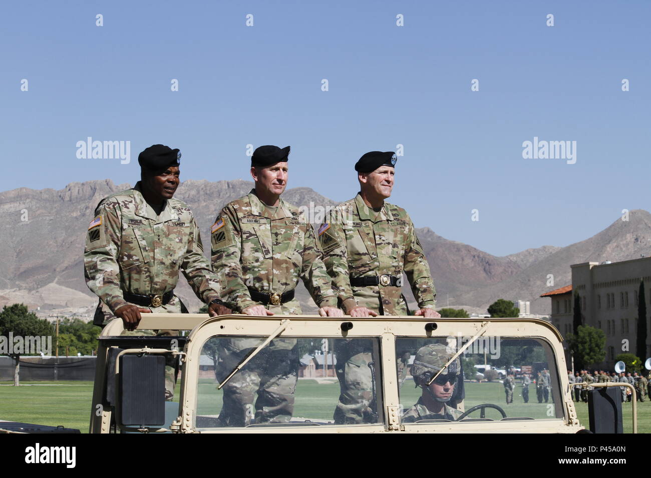 From left, Maj. Gen. Stephen M. Twitty, outgoing commanding general ...