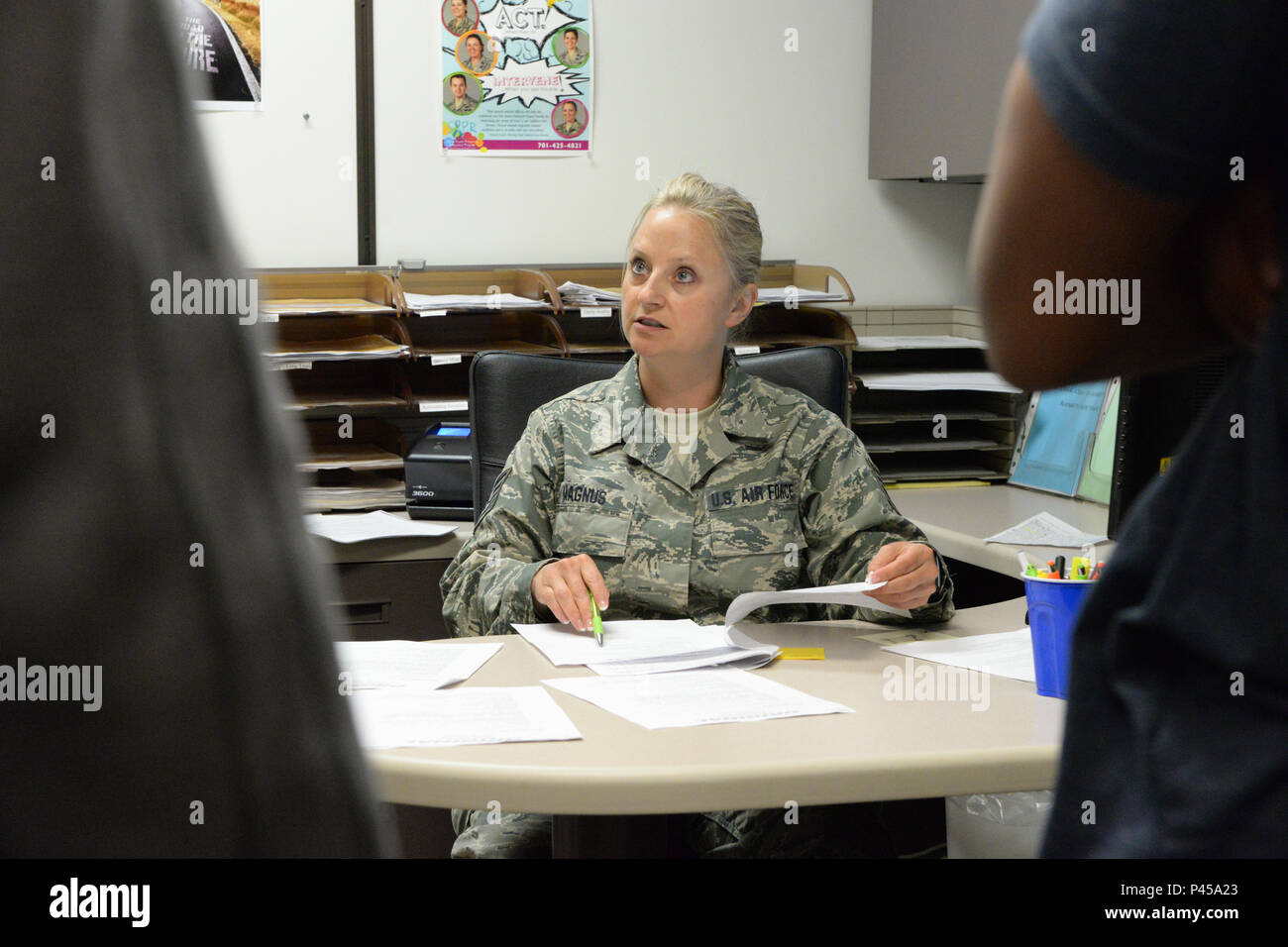 U.S. Air Force Tech. Sgt. Allison Magnus, of the 119th Wing finance ...
