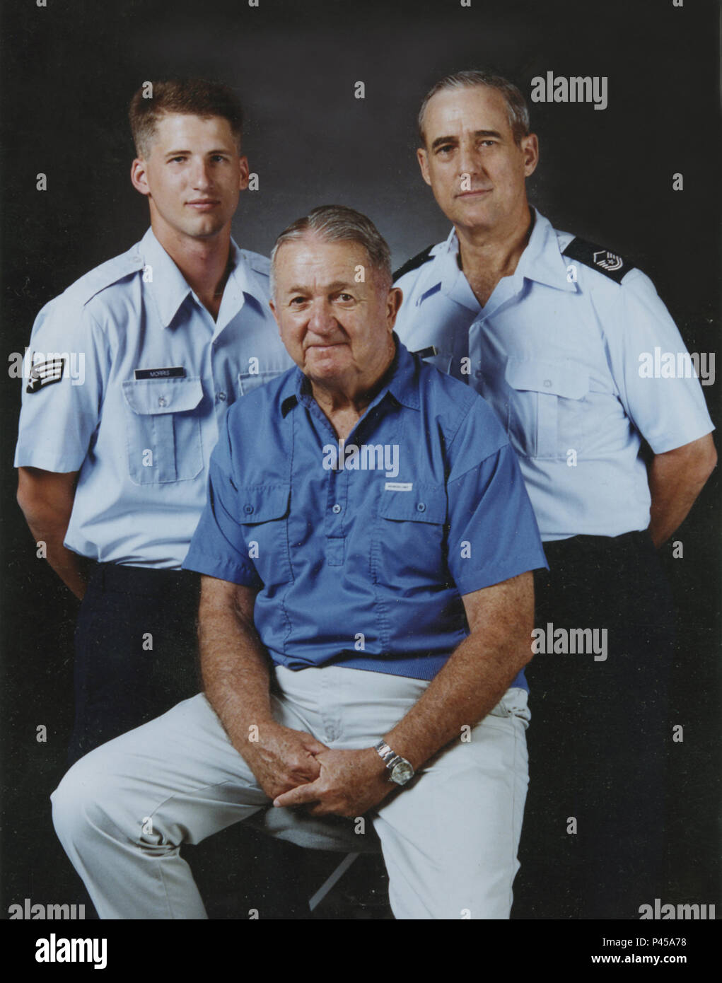 Maj. Gen. Donald E. Morris pictured here with his son Don Morris Jr ...