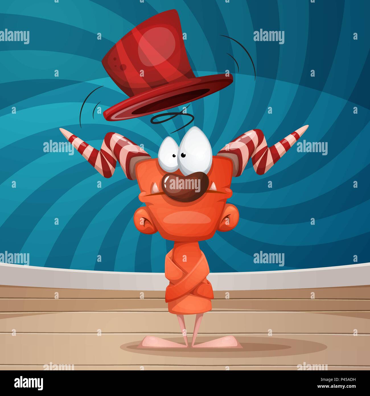 Horror cartoon characters. Halloween illustration Stock Vector Image ...