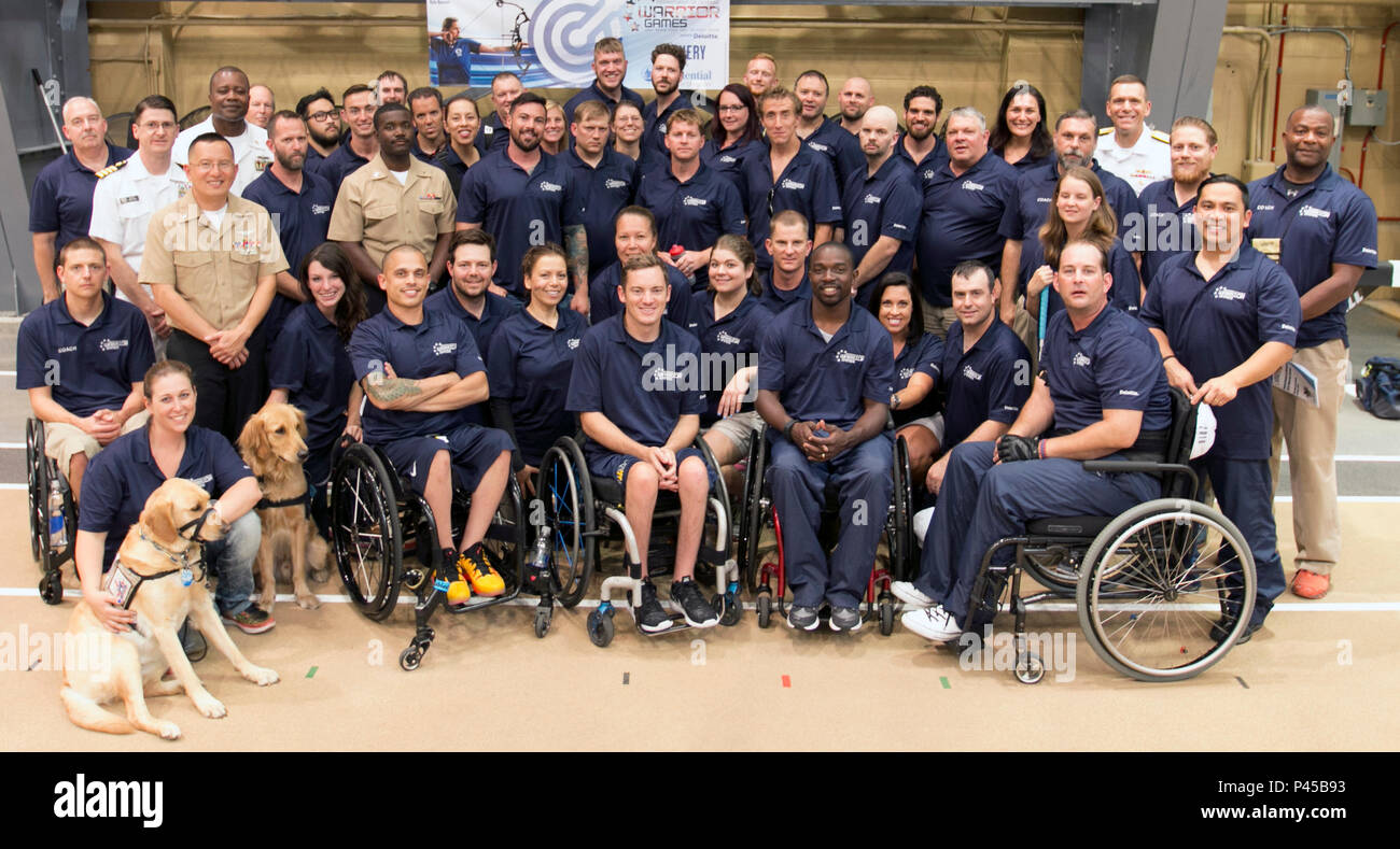 Team Navy athletes pose with U.S. Navy Installations Commander Vice ...