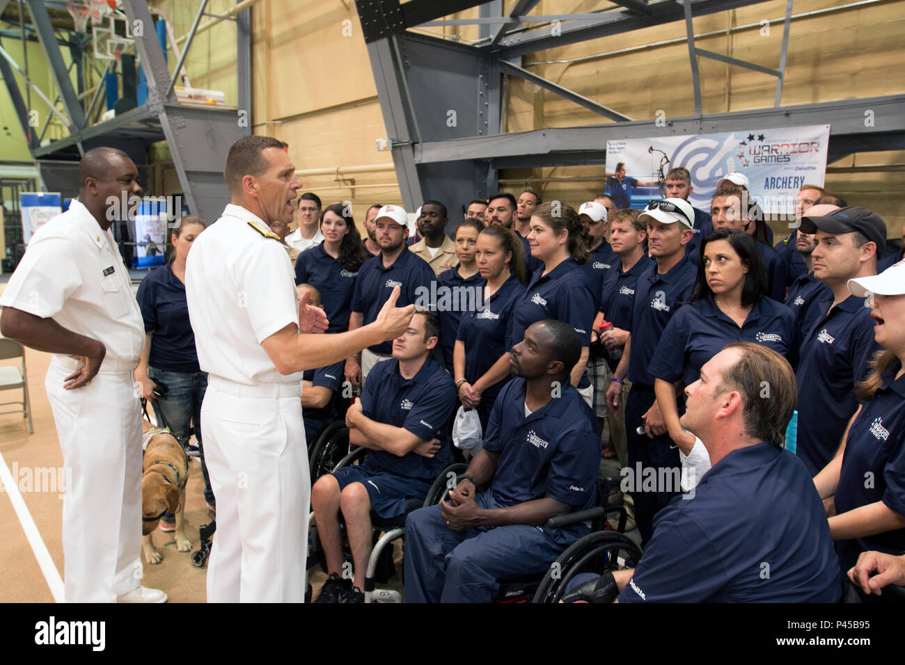 U.S. Navy Installations Commander Vice Admiral Dixon Smith and Force ...