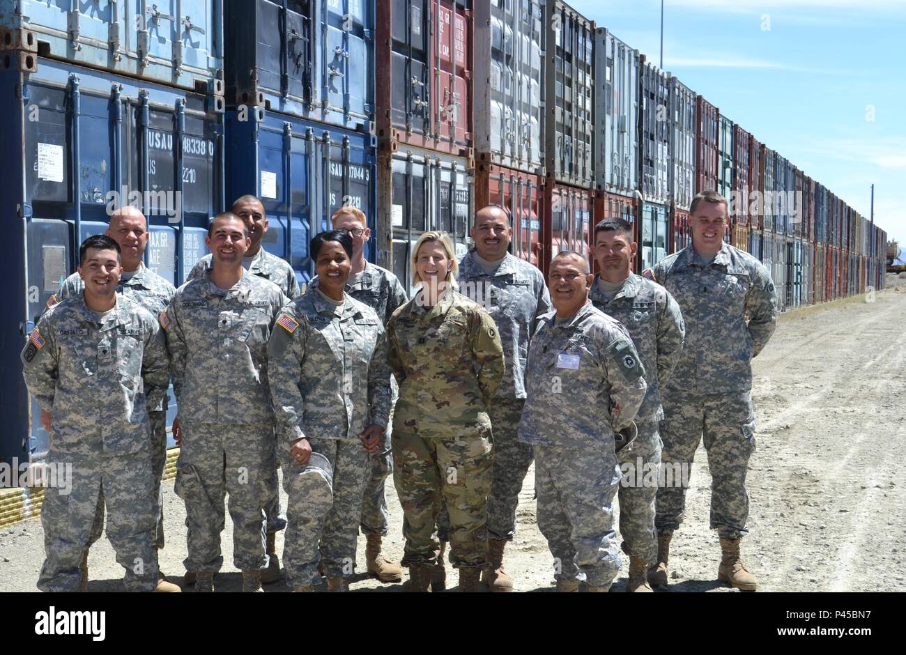 Col. Toni Glover, 650th Regional Support Group commanding officer, Capt ...