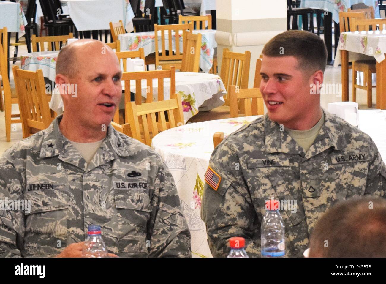 Brig. Gen. Donald L. Johnson (left), the Assistant Adjutant General for ...