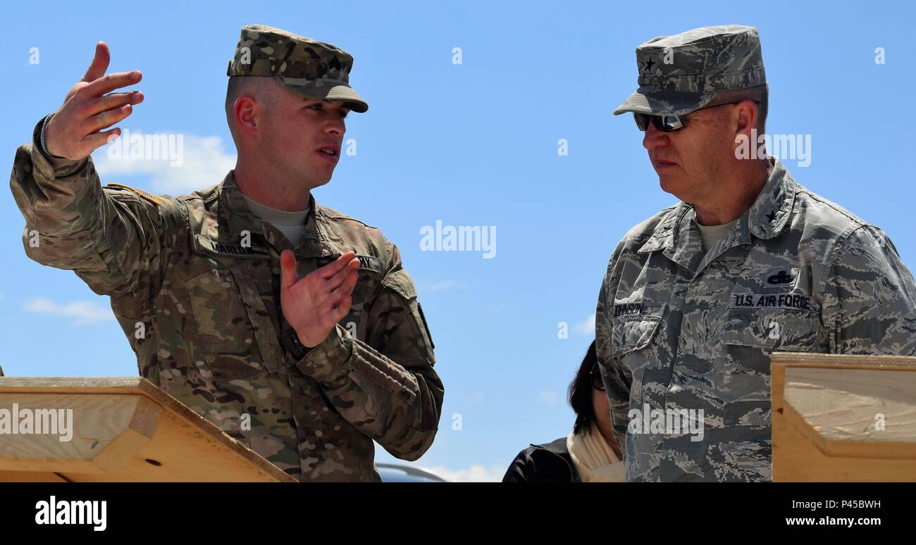 Brig. Gen. Donald L. Johnson (right), the Assistant Adjutant General ...