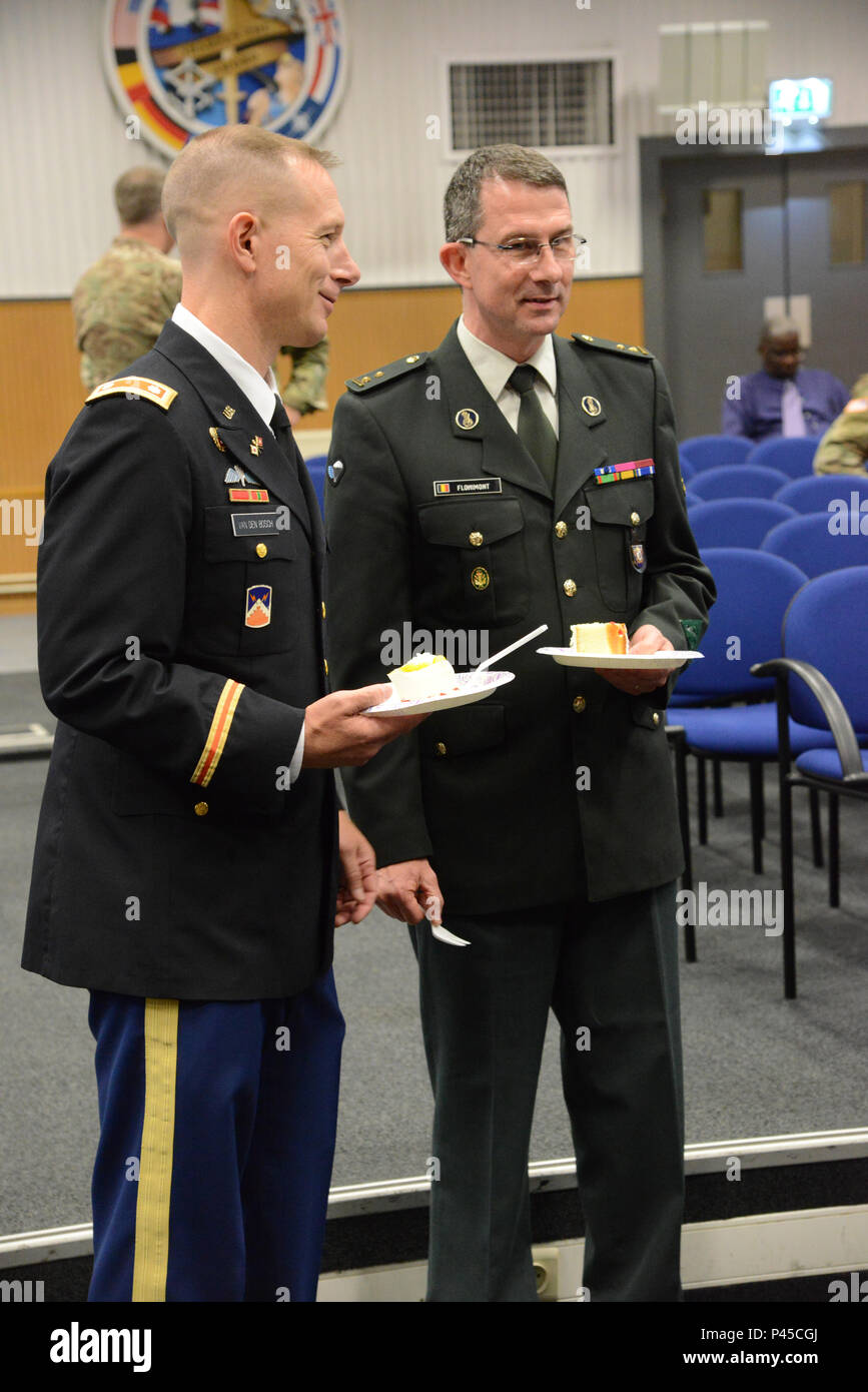 U.S. Army Lt. Col. Eric J. Van Den Bosh, Commander, 39th Signal ...