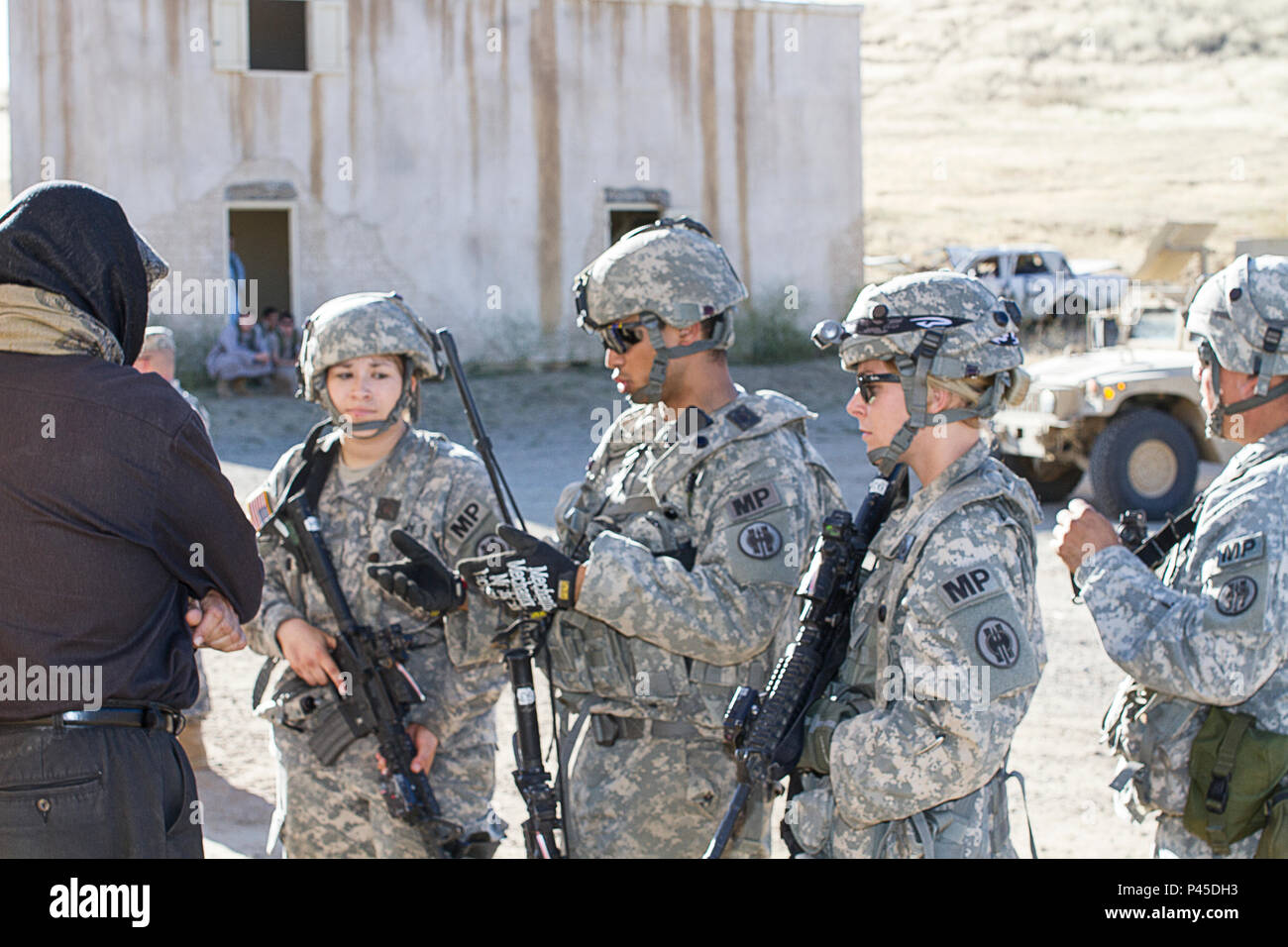 U.S. Army Reserve Pfc. Alejandra Lozano, Sgt. Matthew Brown, and Spc ...