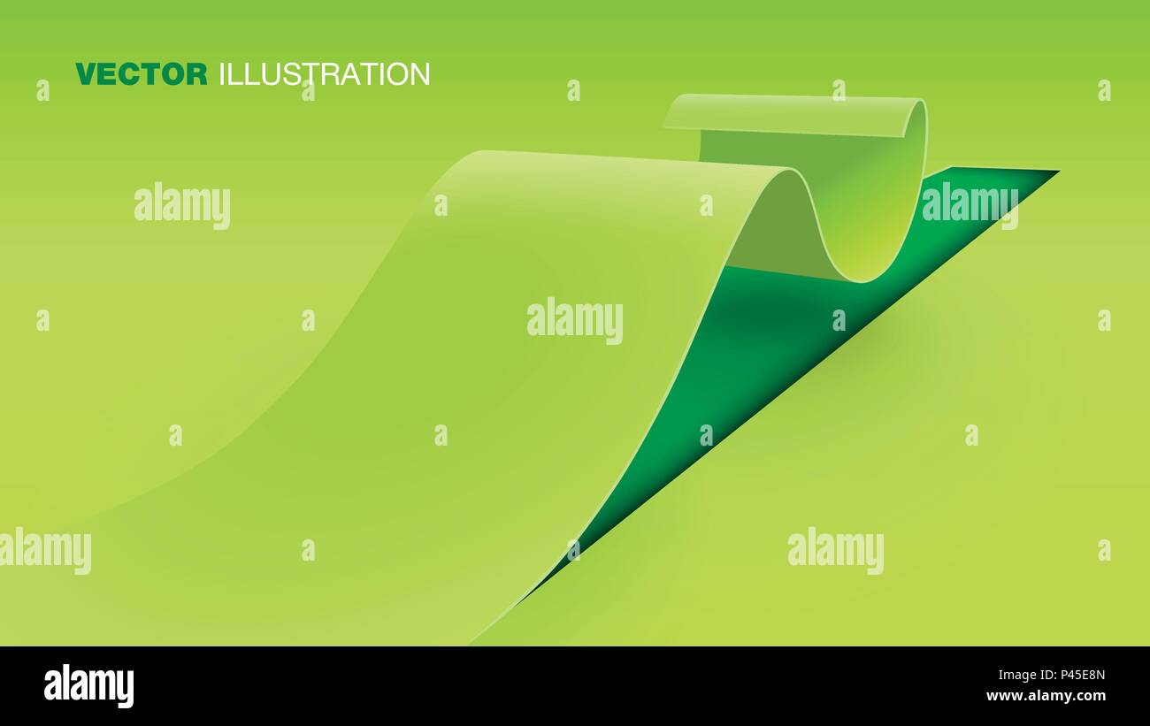 3d wavy strip cut from the floor. Vector background. Use this, for ...