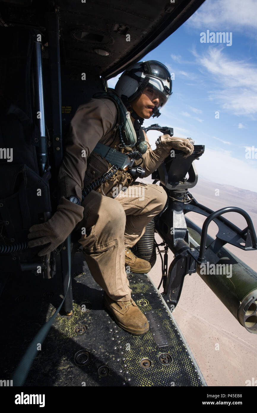 Lance Cpl. Servando Avila, a crew chief with Marine Light Attack ...