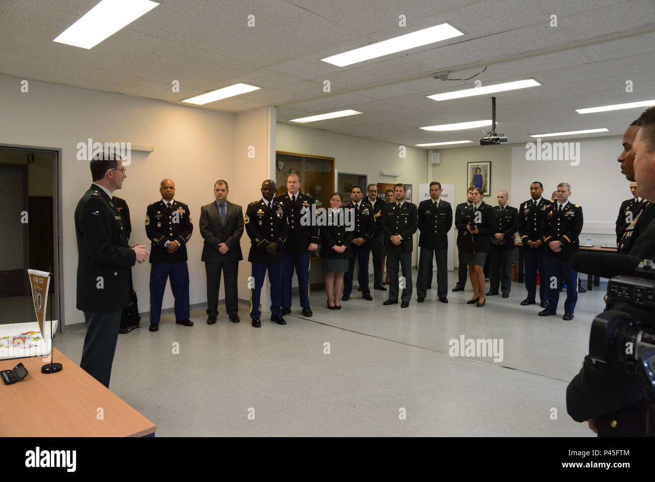 Belgian Army Lt. Col. Michel P. Flohimont, Commander, 6th CIS ...