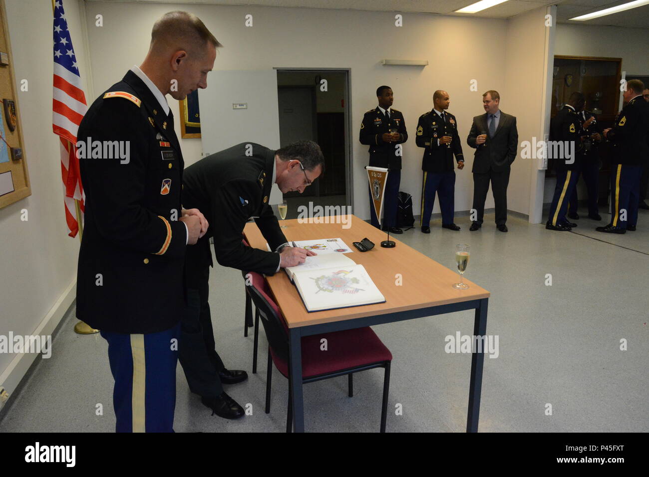 Belgian Army Lt. Col. Michel P. Flohimont, Commander, 6th CIS ...