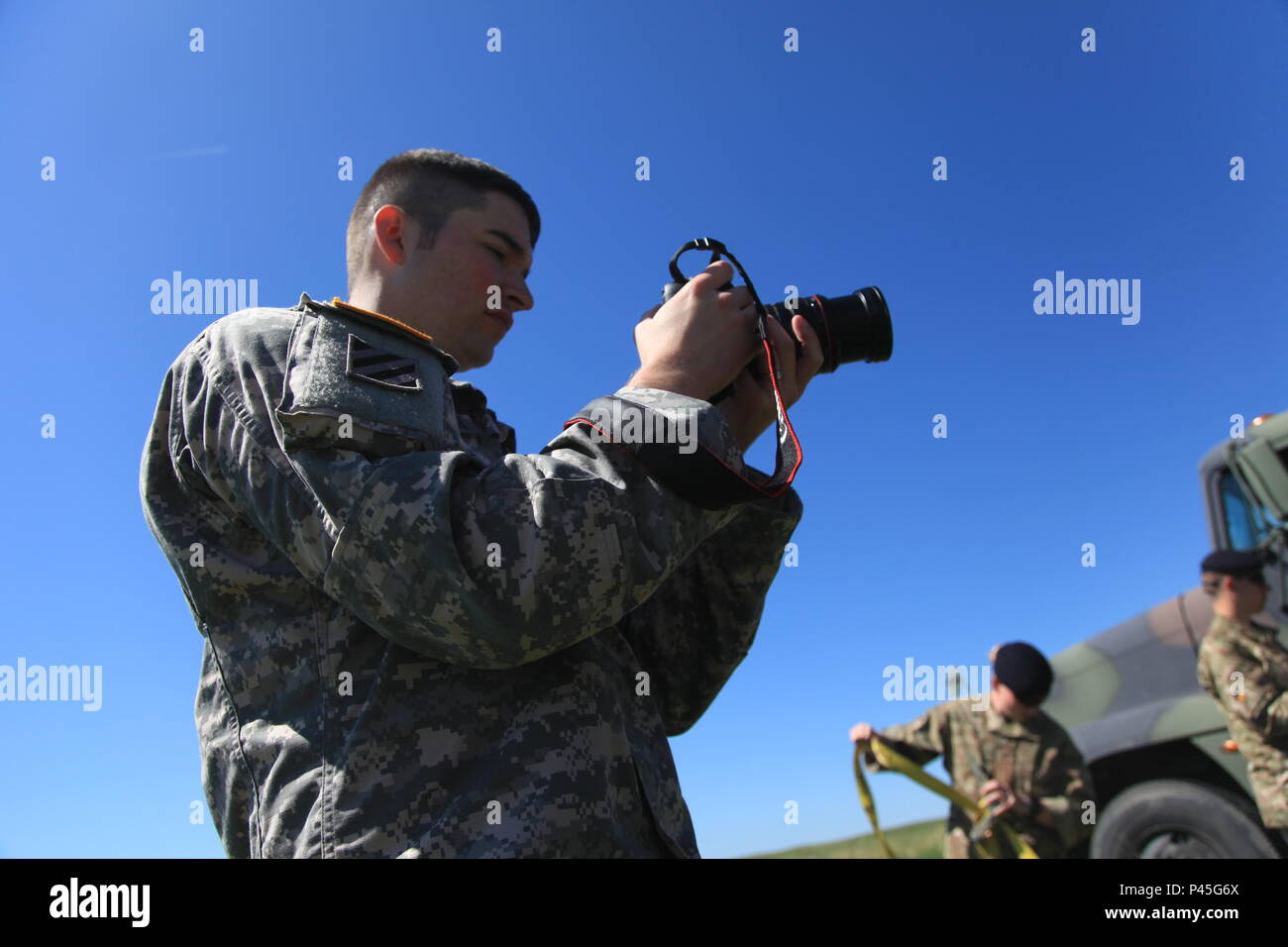 U.S. Army Reserve Soldier Spc. Gary Silverman, assigned to 982nd Combat ...
