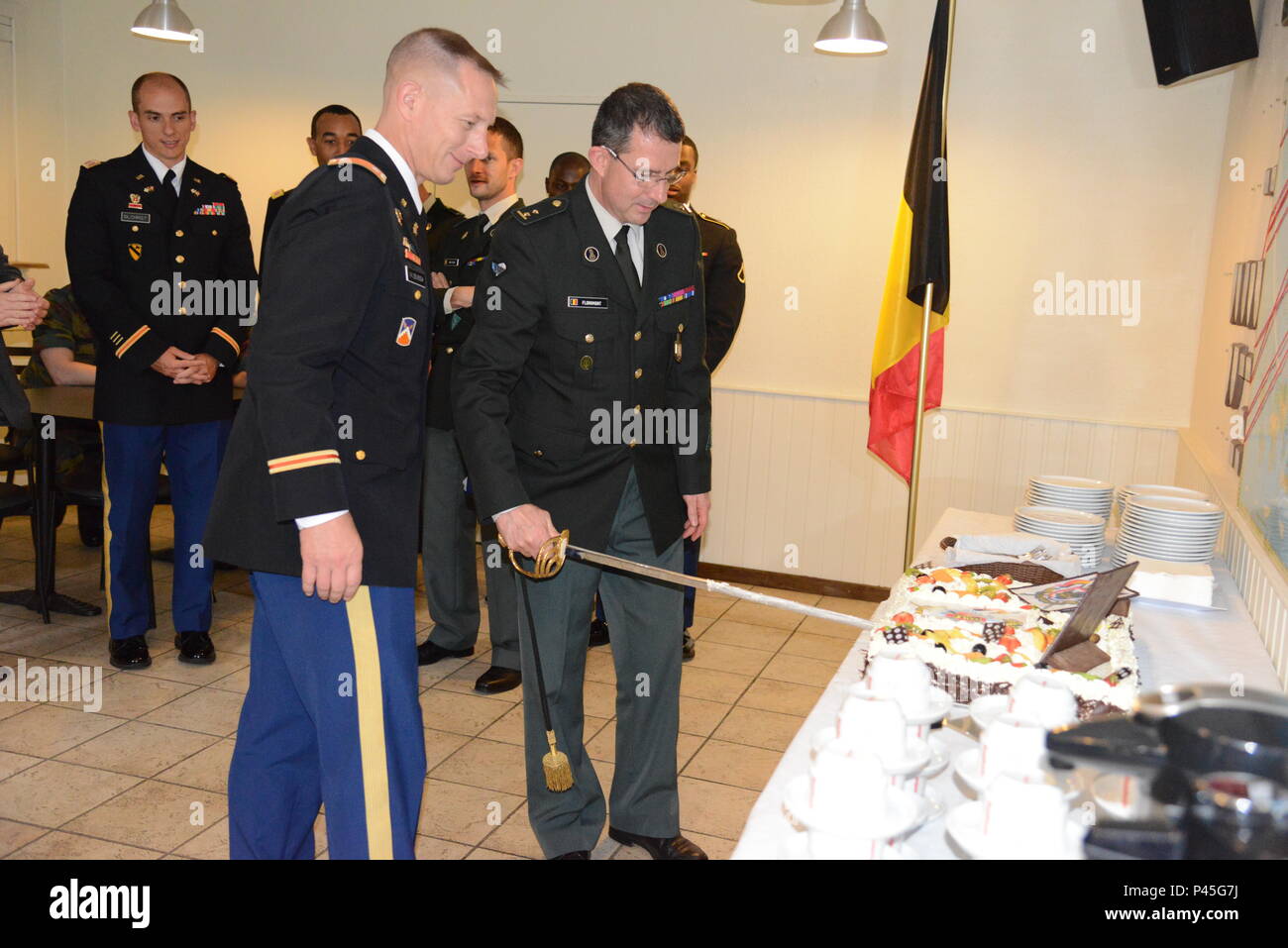 U.S. Army Lt. Col. Eric J. Van Den Bosh, Commander, 39th Signal ...