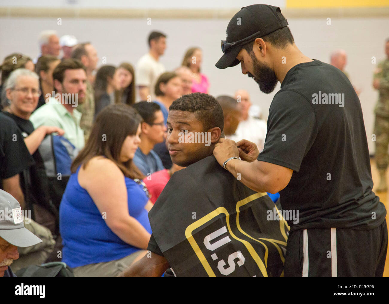 U.S. Army Veteran Sgt. Ryan Major, of Baltimore, Maryland, wears a 'U.S ...