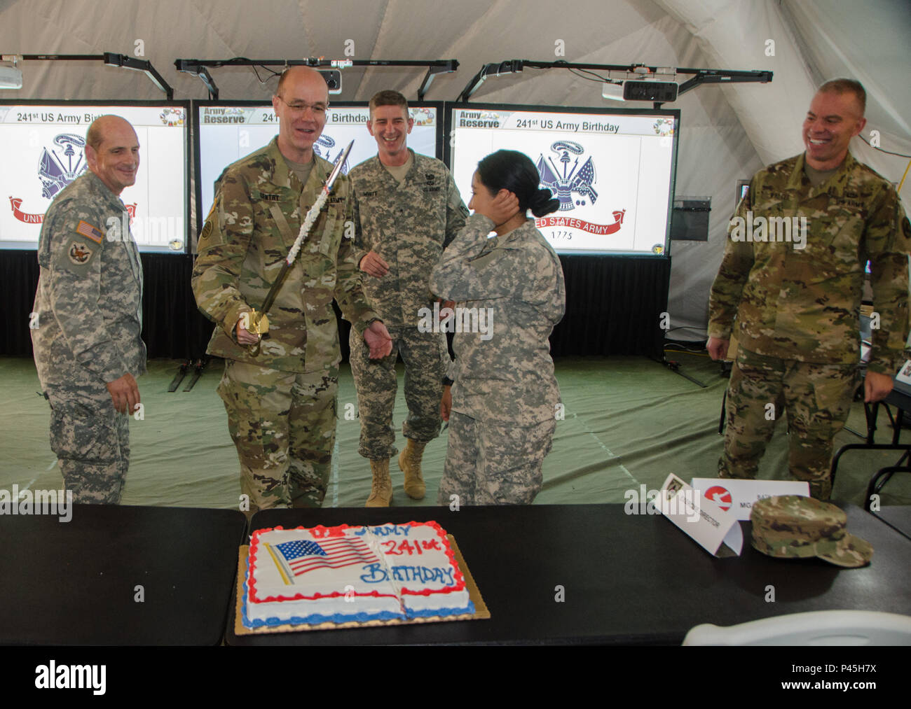 US Army Soldiers Maj. Gen. Paul Benenati (far left), Brig. Gen. Chris ...