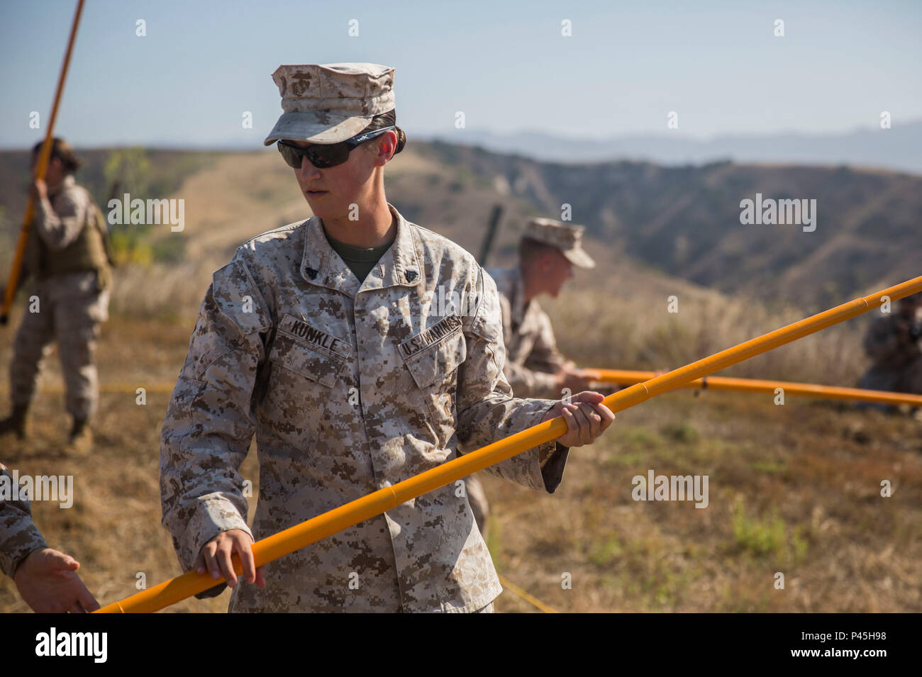 MARINE CORPS BASE CAMP PENDLETON, Calif. -- Corporal Tayler Kunkle, an ...