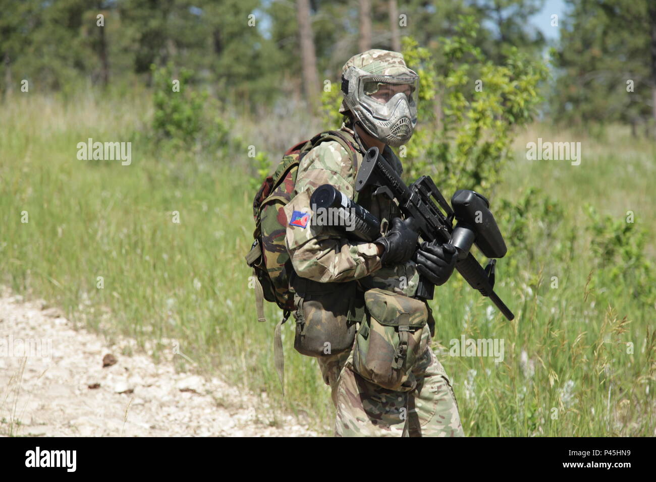 Lance Cpl. Diane Clark, from the 154th Scottish Regiment, United ...