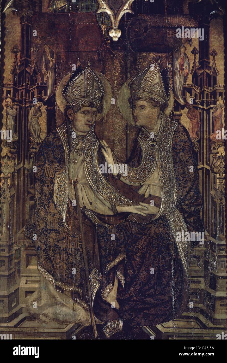 TABLA CENTRAL DEL RETABLO DE SAN MARTIN Y SAN AMBROSIO - 1411-1414 ...