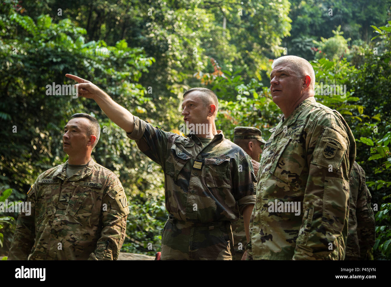 French Army Col. De Jabrun, commander of 6 Battalion Infanterie de ...